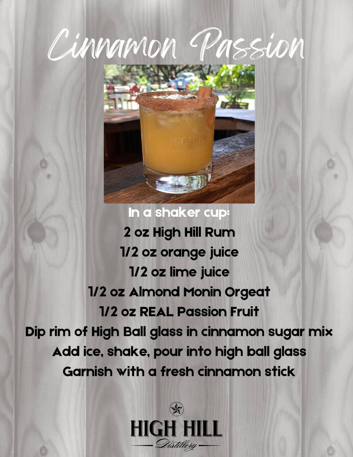 Cinnamon Passion - High Hill Distillery