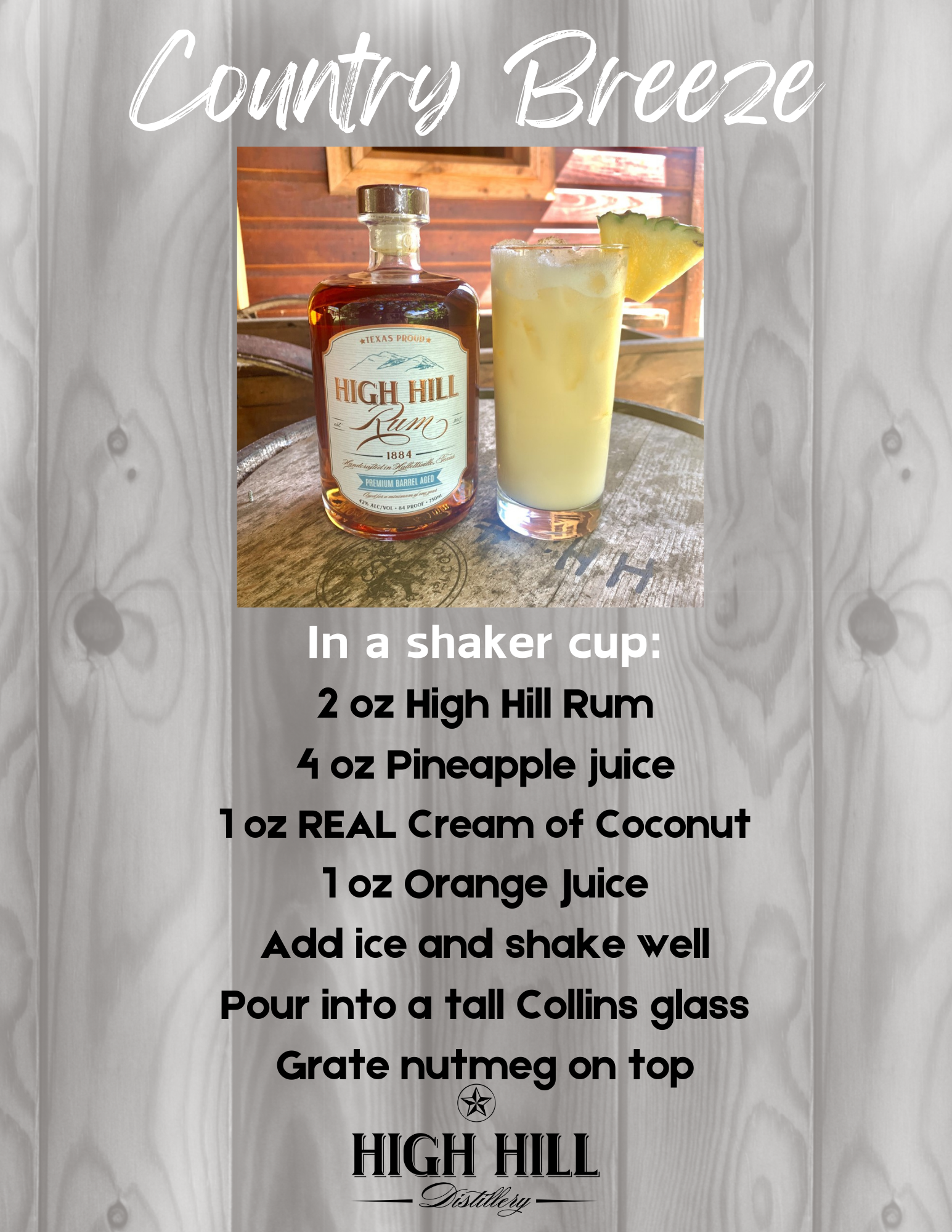 Country Breeze - High Hill Distillery